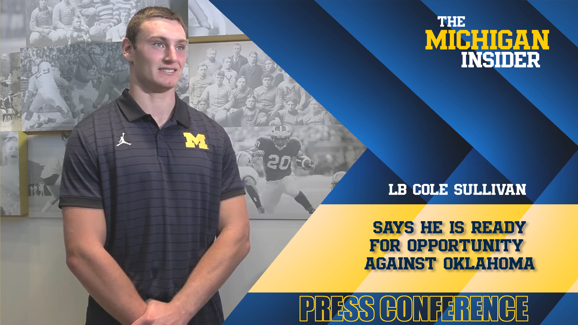 TMI - Michigan Presser - LB Cole Sullivan says he is excited for ...