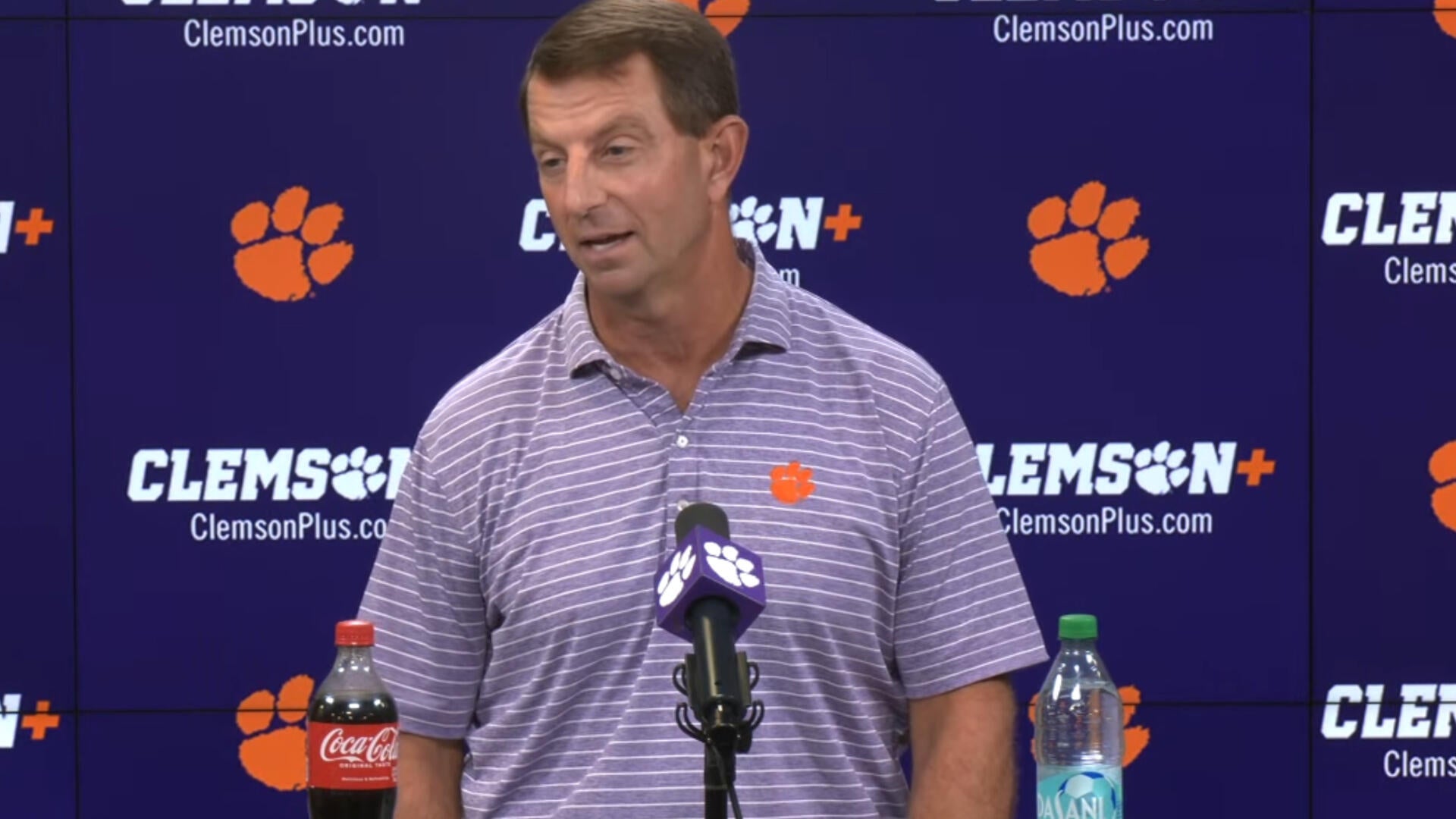 Dabo Swinney says "If they're tired of winning they can send me on the ...