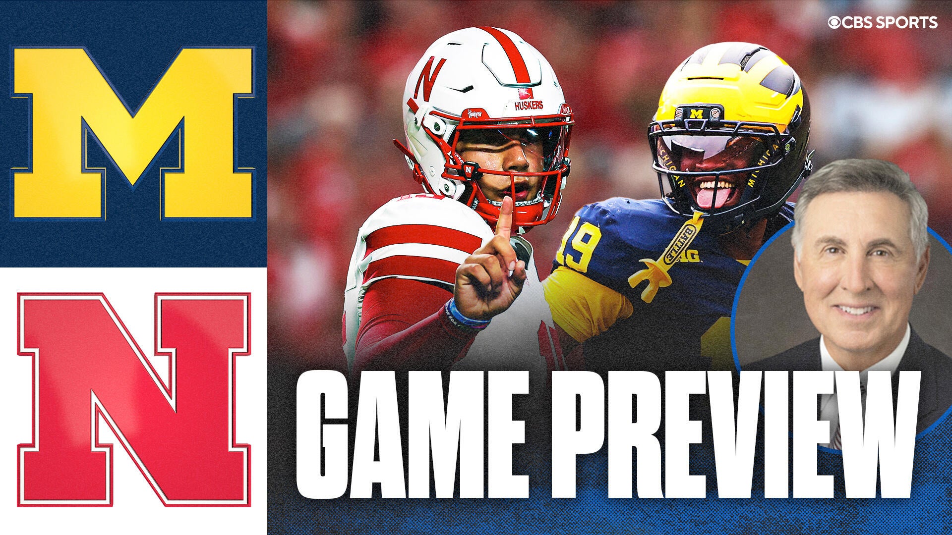 No. 21 Michigan vs Nebraska Preview with Gary Danielson Stream of NCAA ...