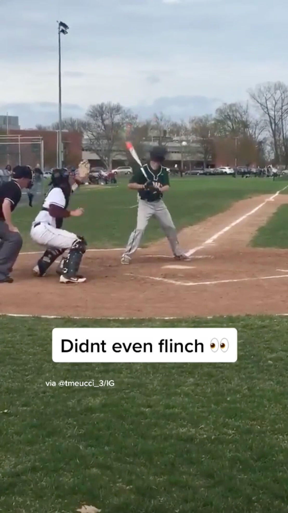 He didn't even flinch! Stream of Major League Baseball - CBS Sports