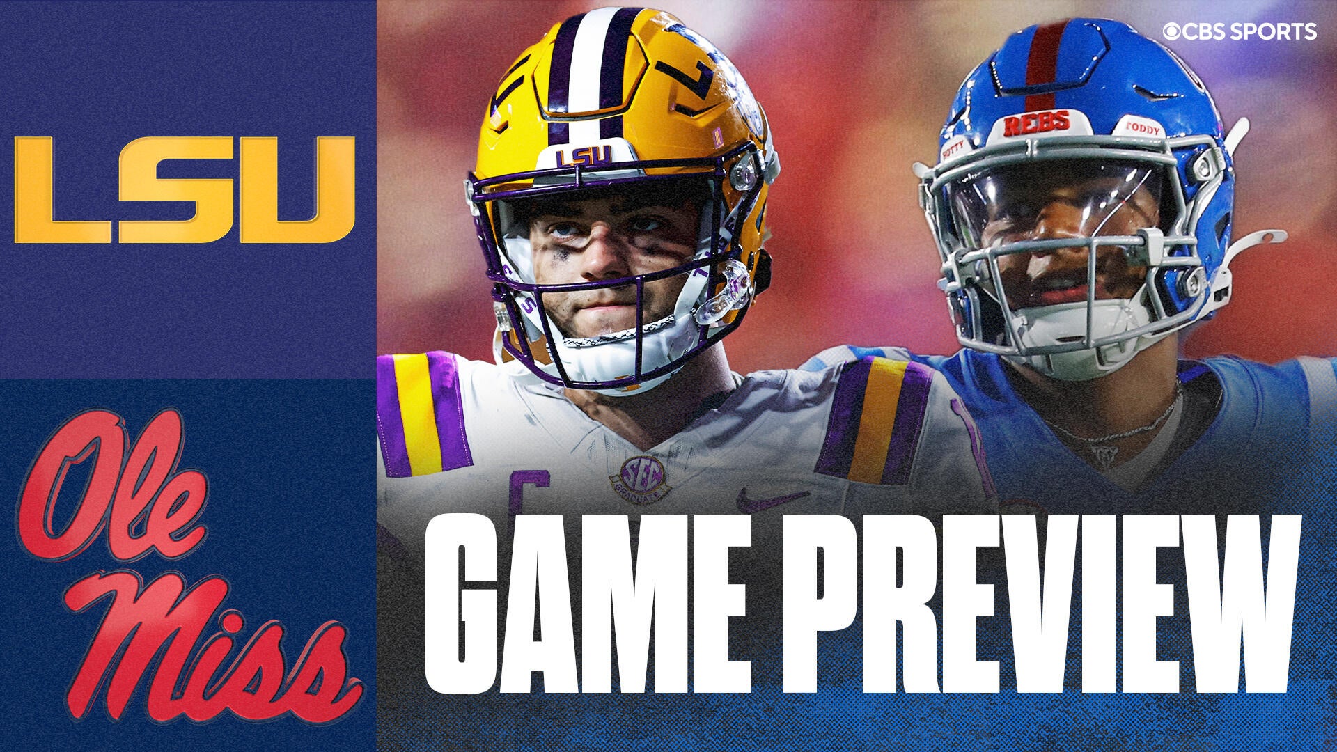 No. 4 LSU at No. 13 Ole Miss Preview Stream of NCAA Football - CBS Sports