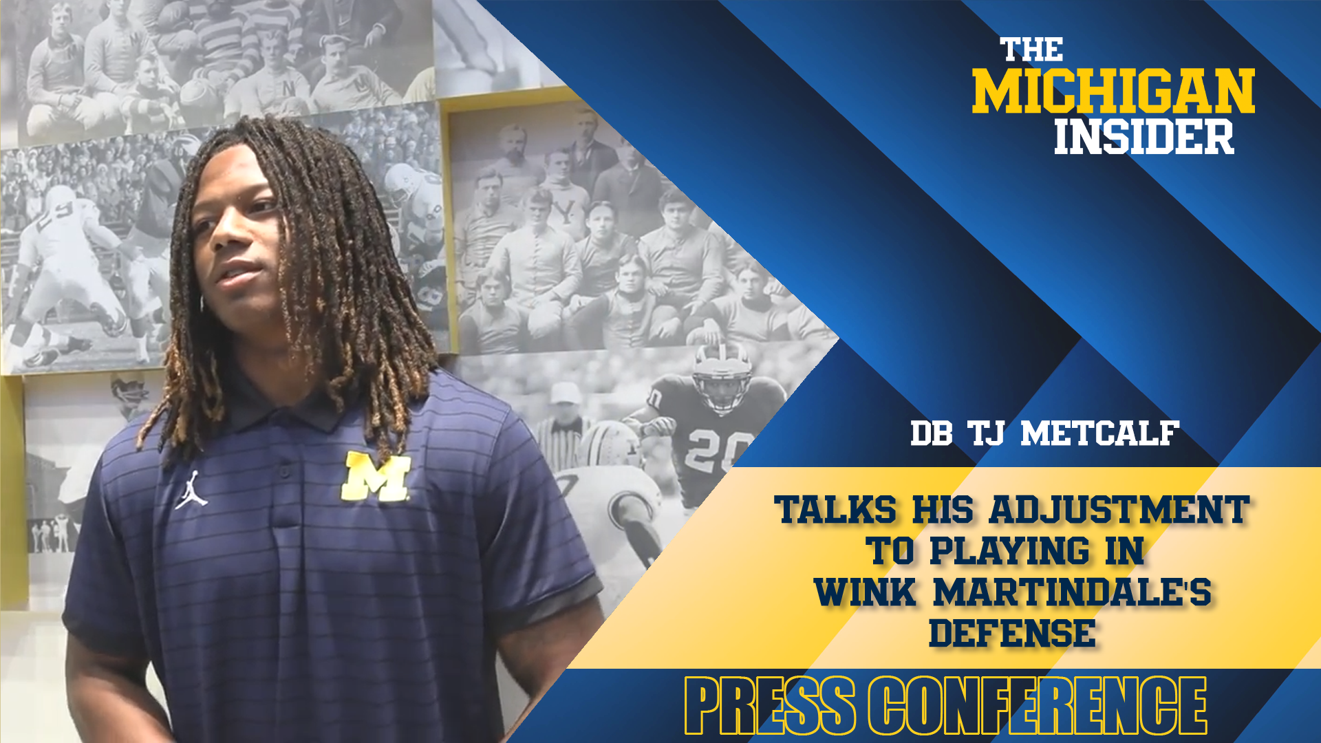 TMI - Michigan Presser - DB TJ Metcalf talks his adjustment to playing ...