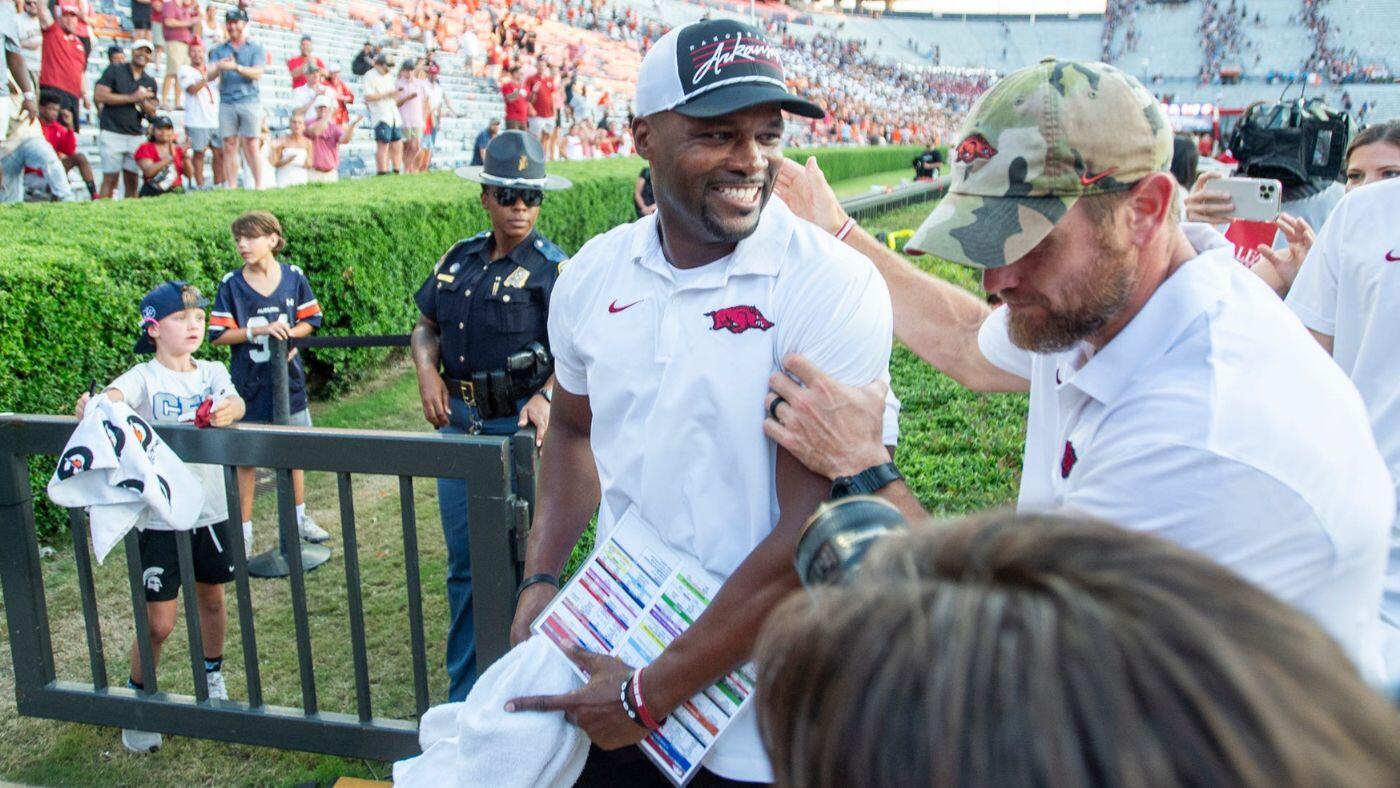 Arkansas fires defensive coordinator Travis Williams as interim coach ...