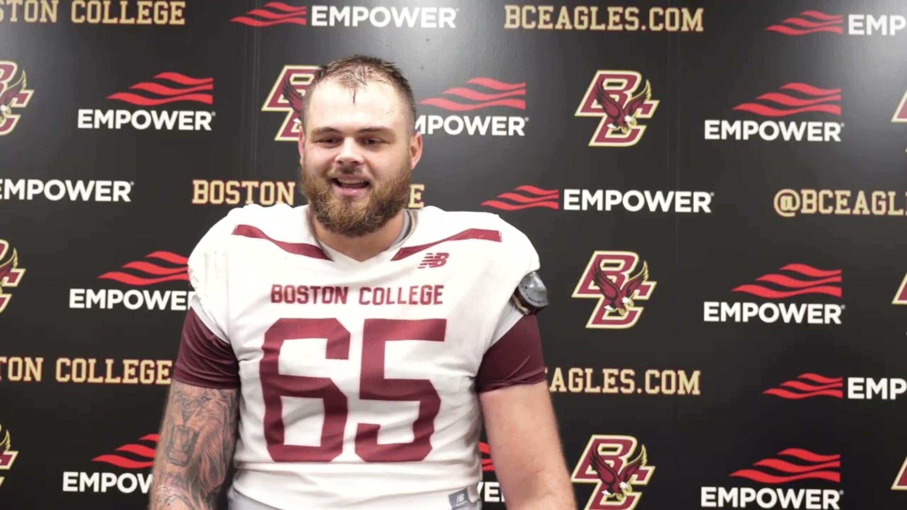 Boston College OL Logan Taylor on getting Eagles on right path Stream ...