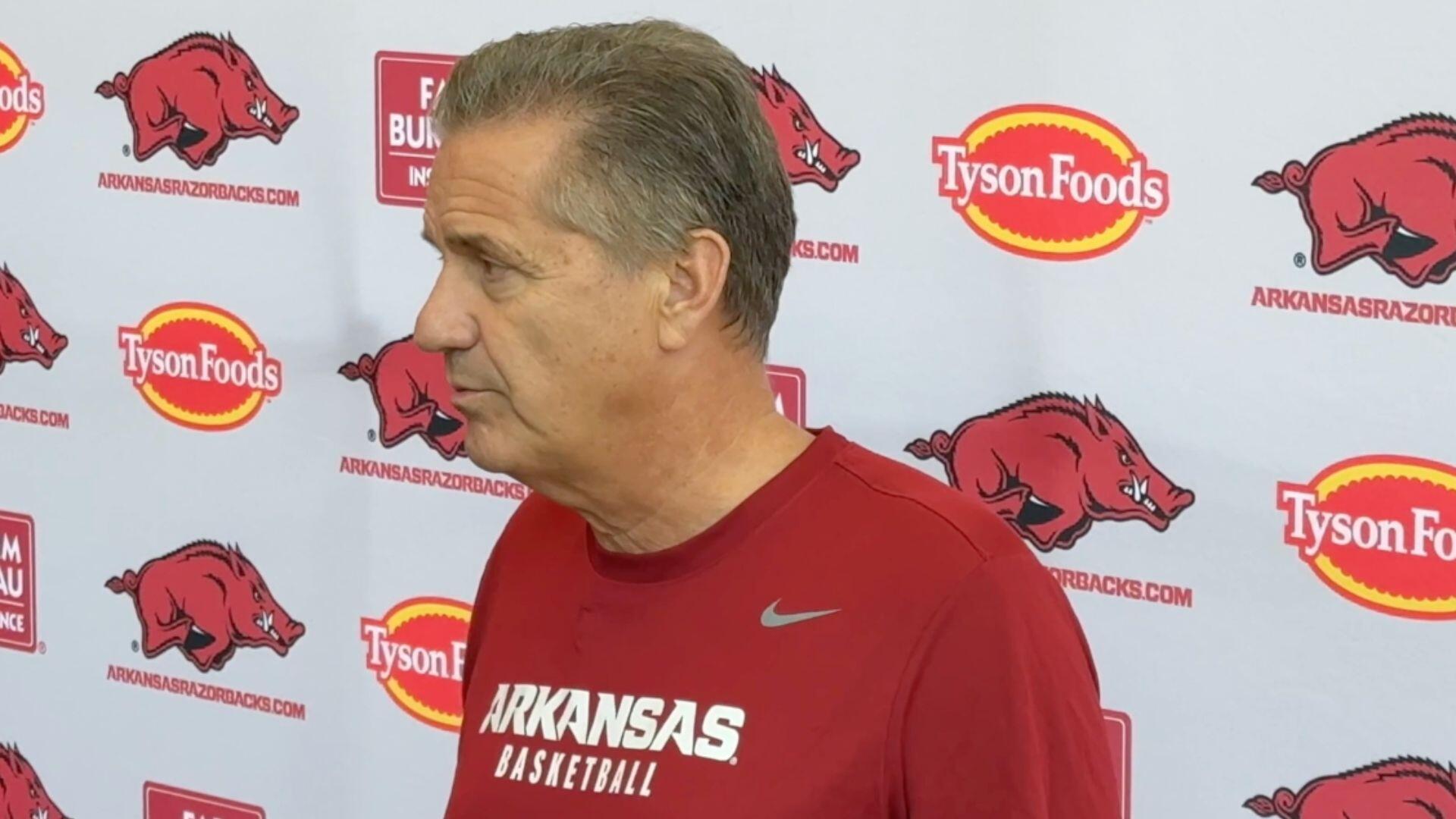 Arkansas' John Calipari talks upcoming events and gives team health ...