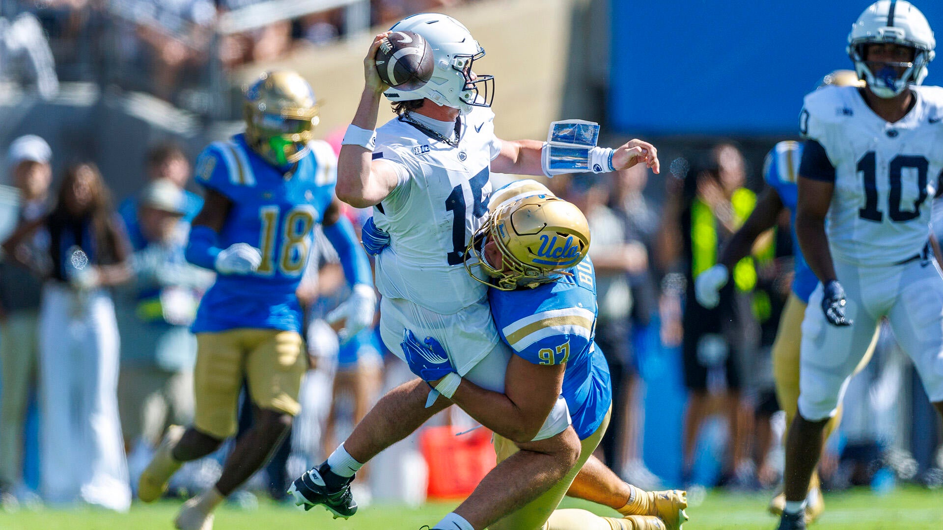 PLAY OF THE GAME! UCLA's late fourth-down stop on Drew Allar and Penn ...