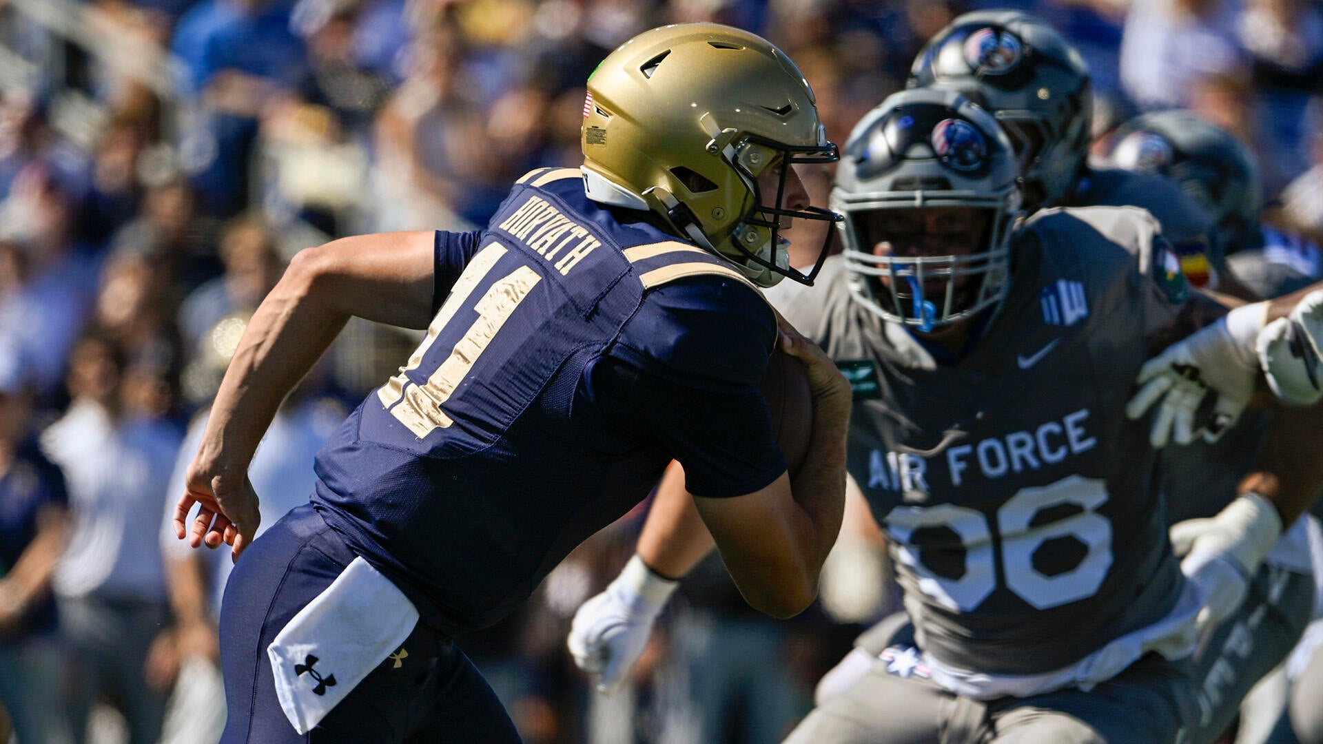 MUST-SEE: Navy converts fourth down, then Blake Horvath does THIS ...