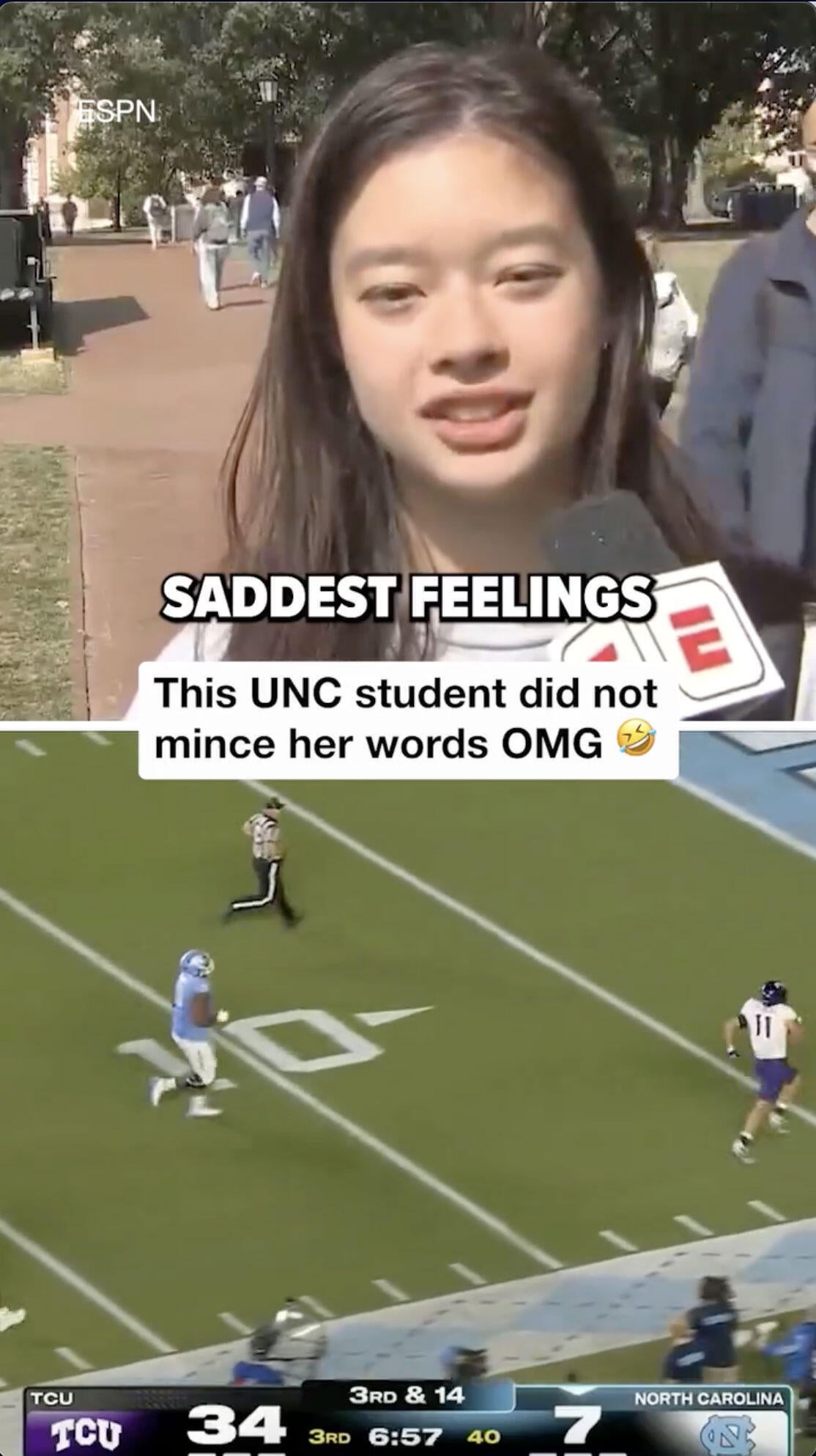 UNC fan brutal after TCU loss Stream of General Videos - CBS Sports