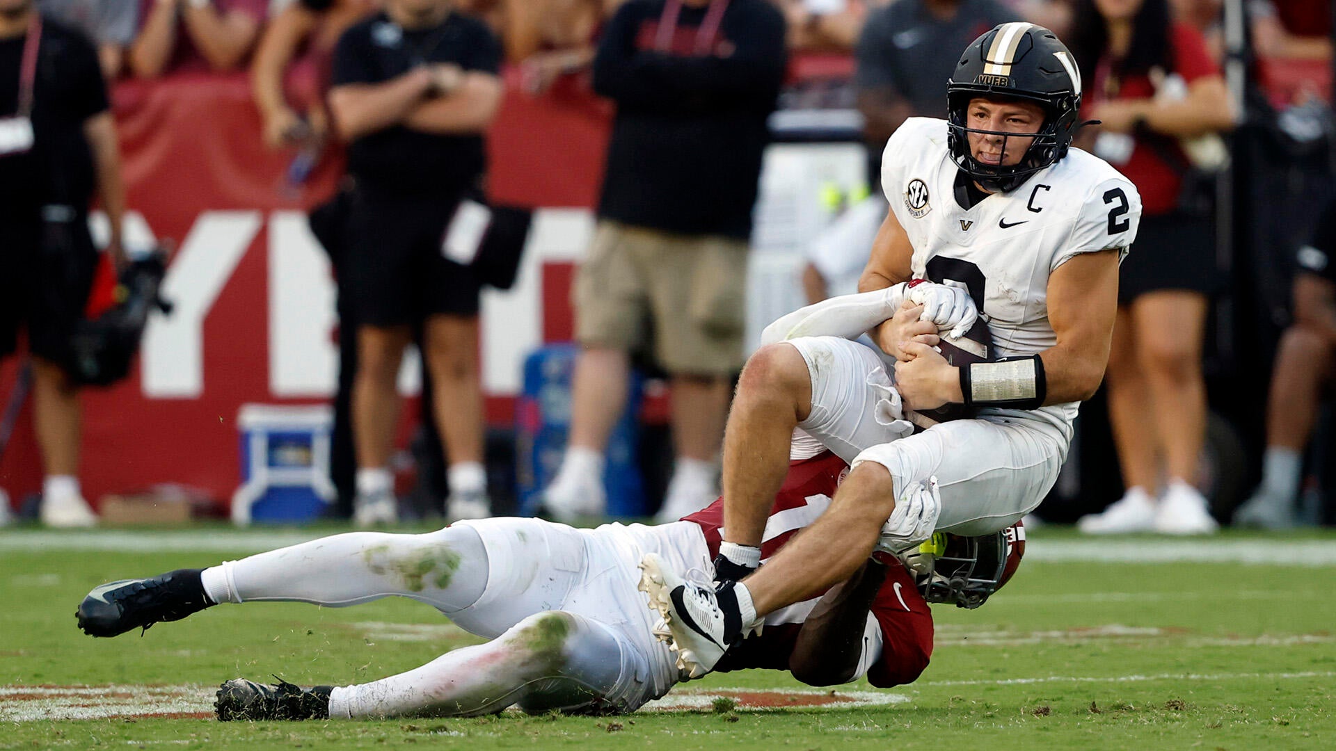 Red Zone Turnovers Haunt No. 16 Vanderbilt in Loss to No. 10 Alabama ...