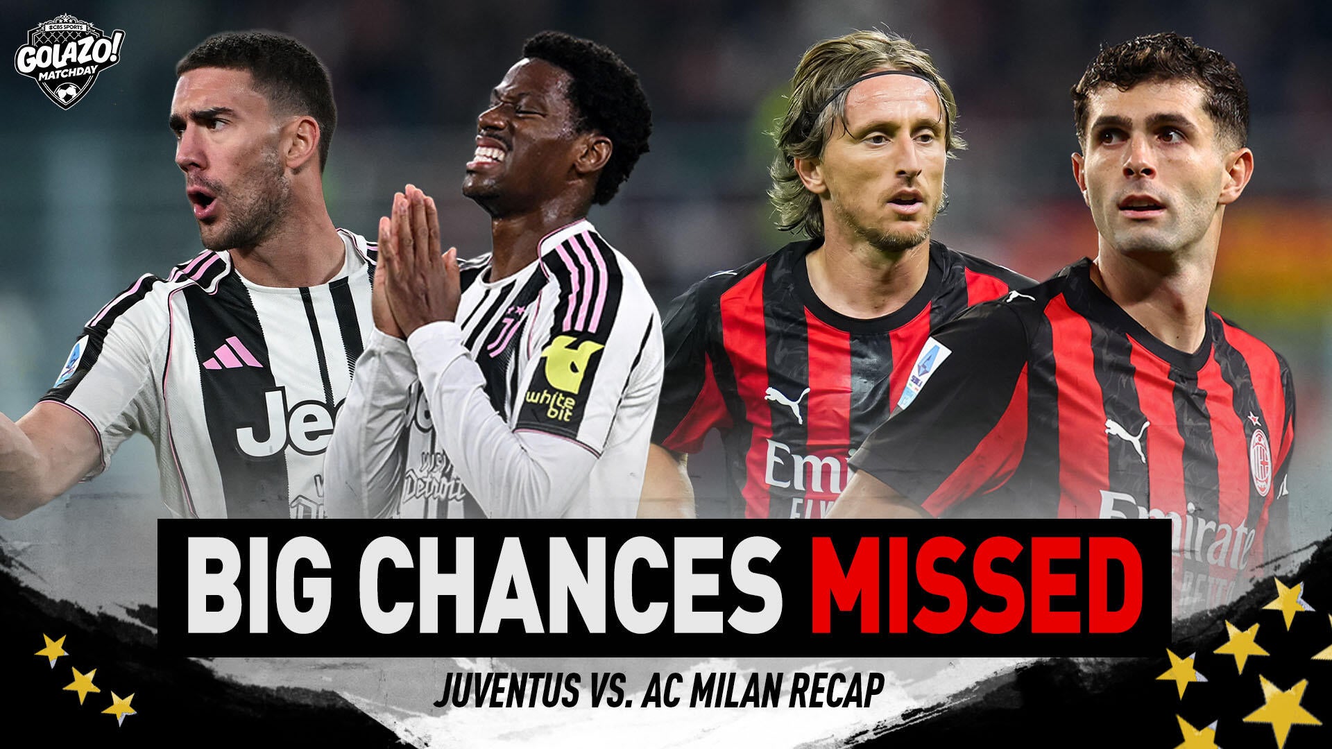Missed Chances As AC Milan vs Juventus Ends 0-0 - Golazo Matchday ...