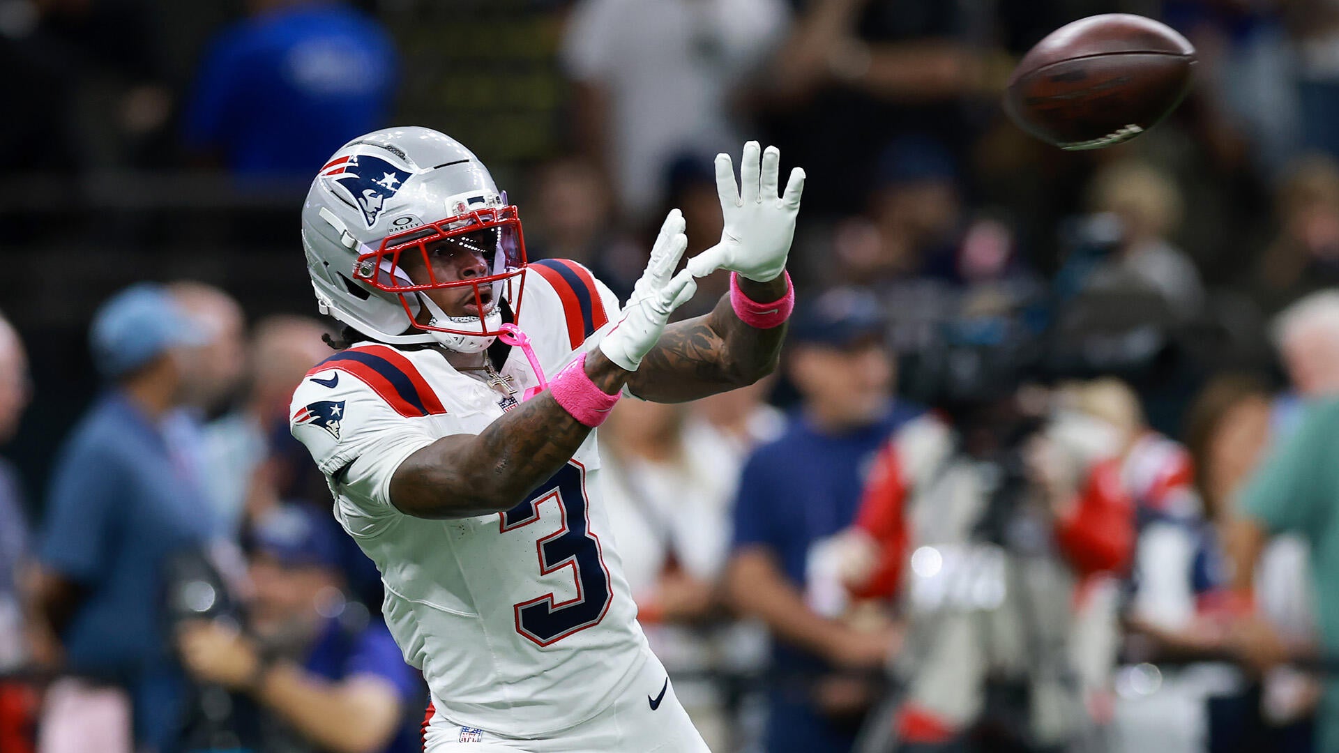 Great start for Patriots: Drake Maye finds Demario Douglas for 53-yard ...
