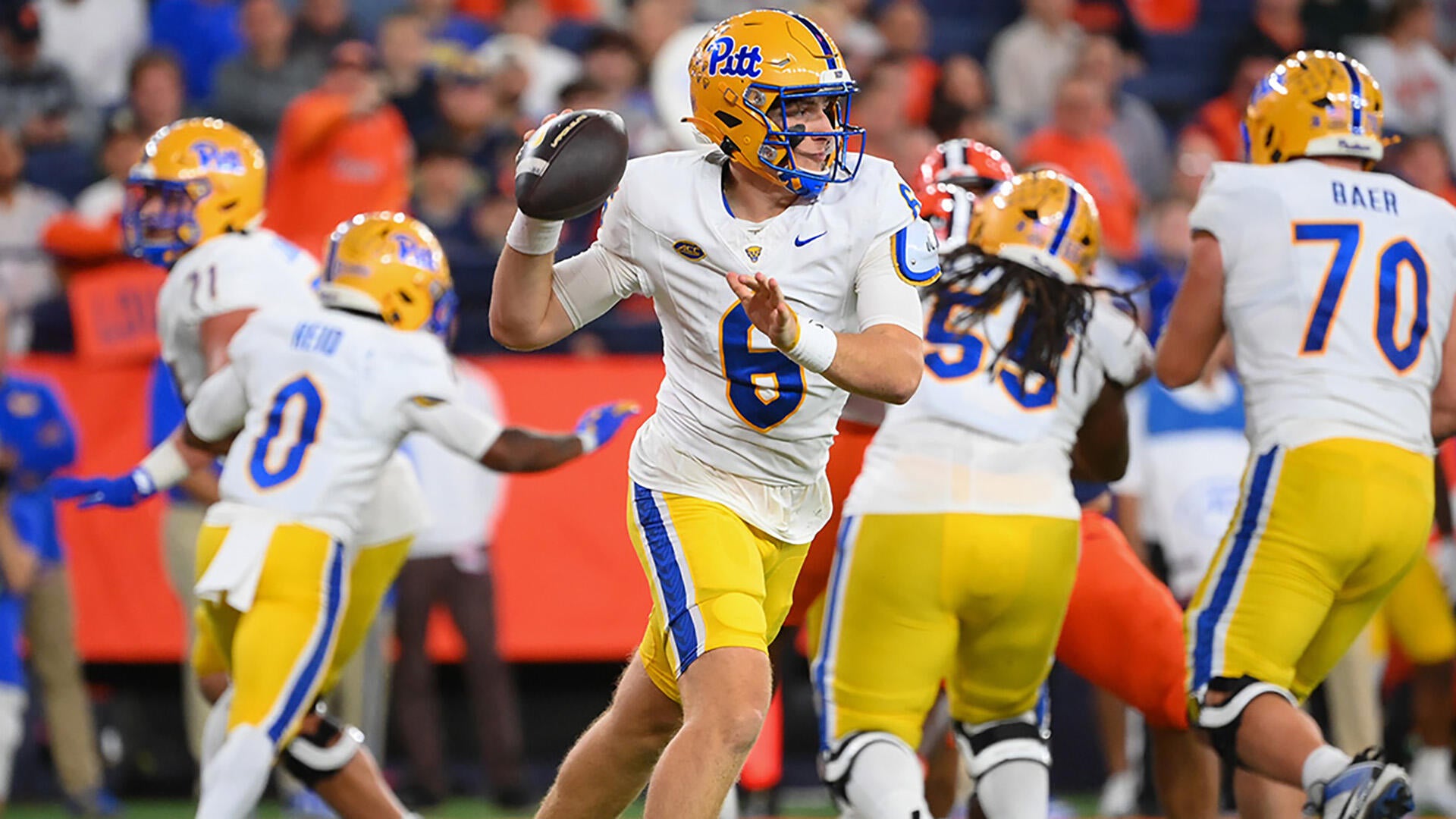 Pitt QB Mason Heintschel battled adversity in win at Syracuse Stream of ...