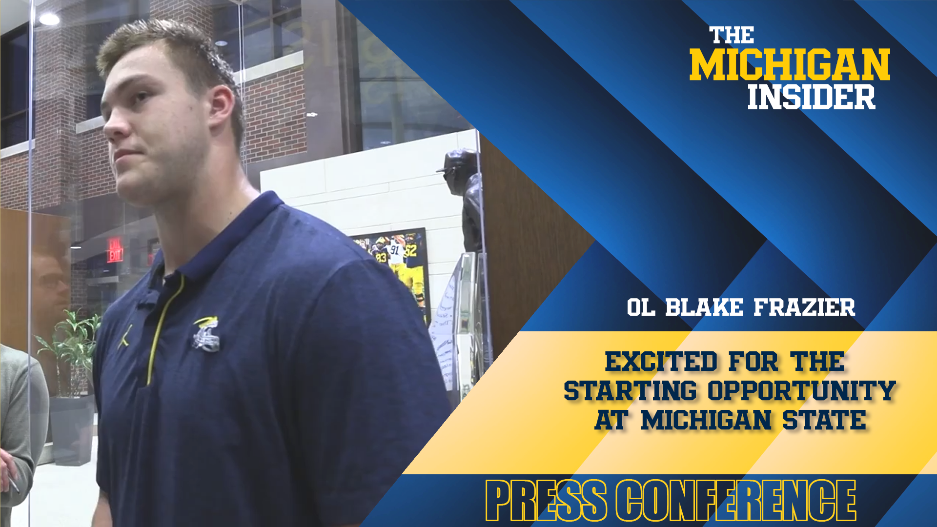 TMI - Michigan Presser - OL Blake Frazier excited for the starting ...