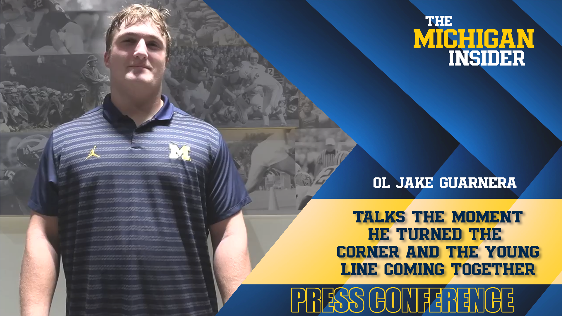 TMI - Michigan Presser - OL Jake Guarnera talks the moment he turned ...