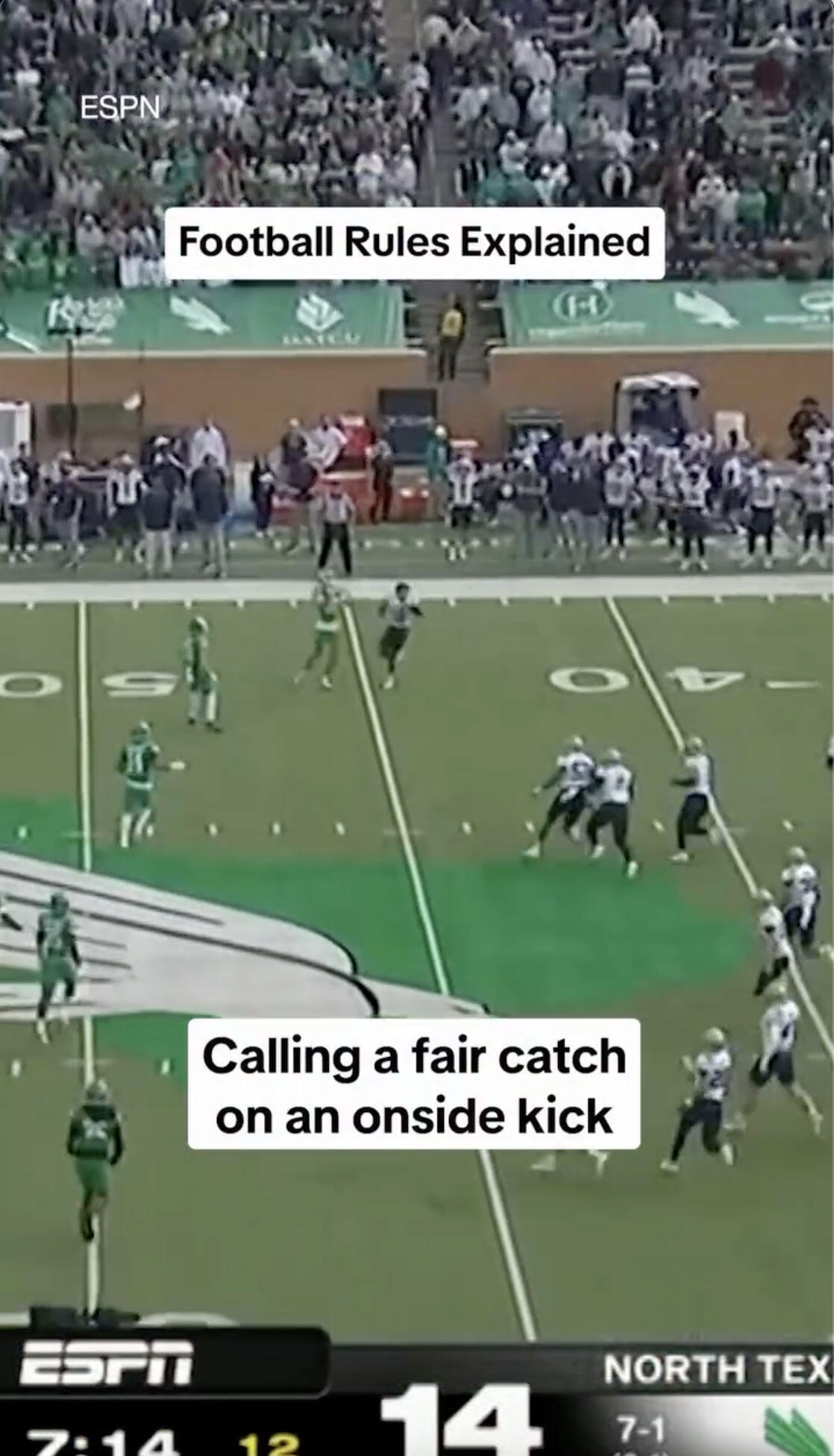 Brilliant fair catch on onside kick Stream of General Videos - CBS Sports