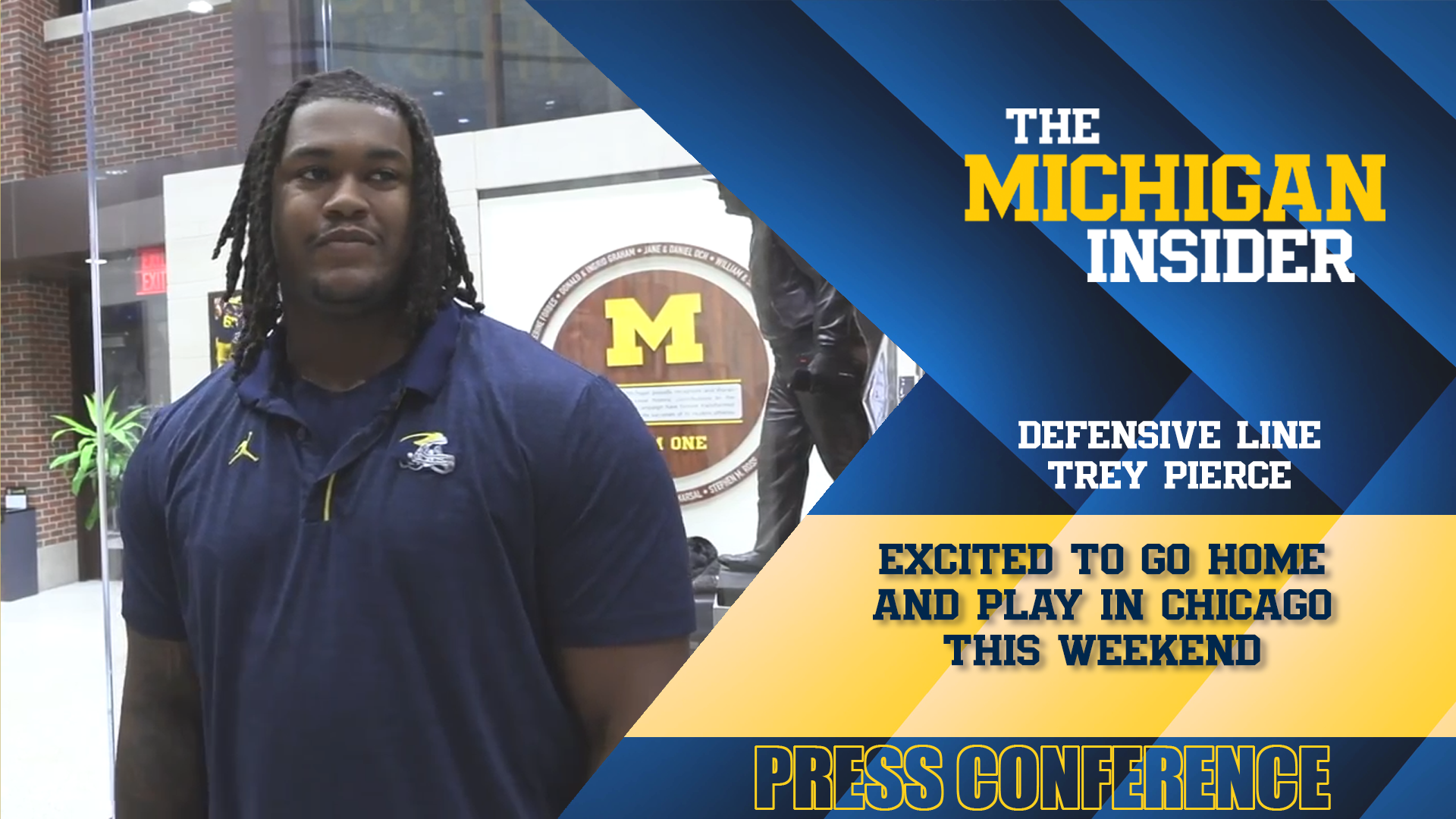 TMI - Michigan Presser - DL Trey Pierce excited to go home and play in ...