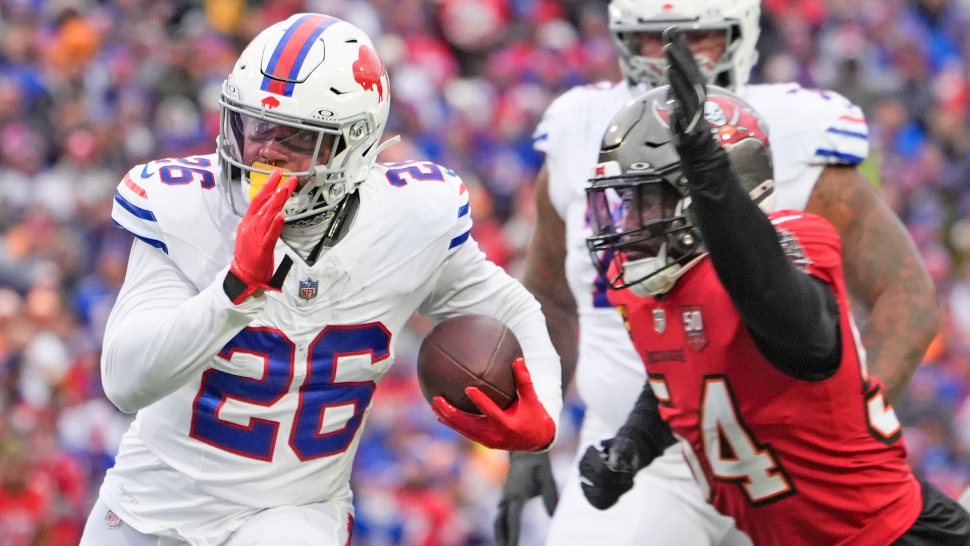TAKES IT ALL THE WAY! Bills RB Ty Johnson turns short pass into 52-yard ...