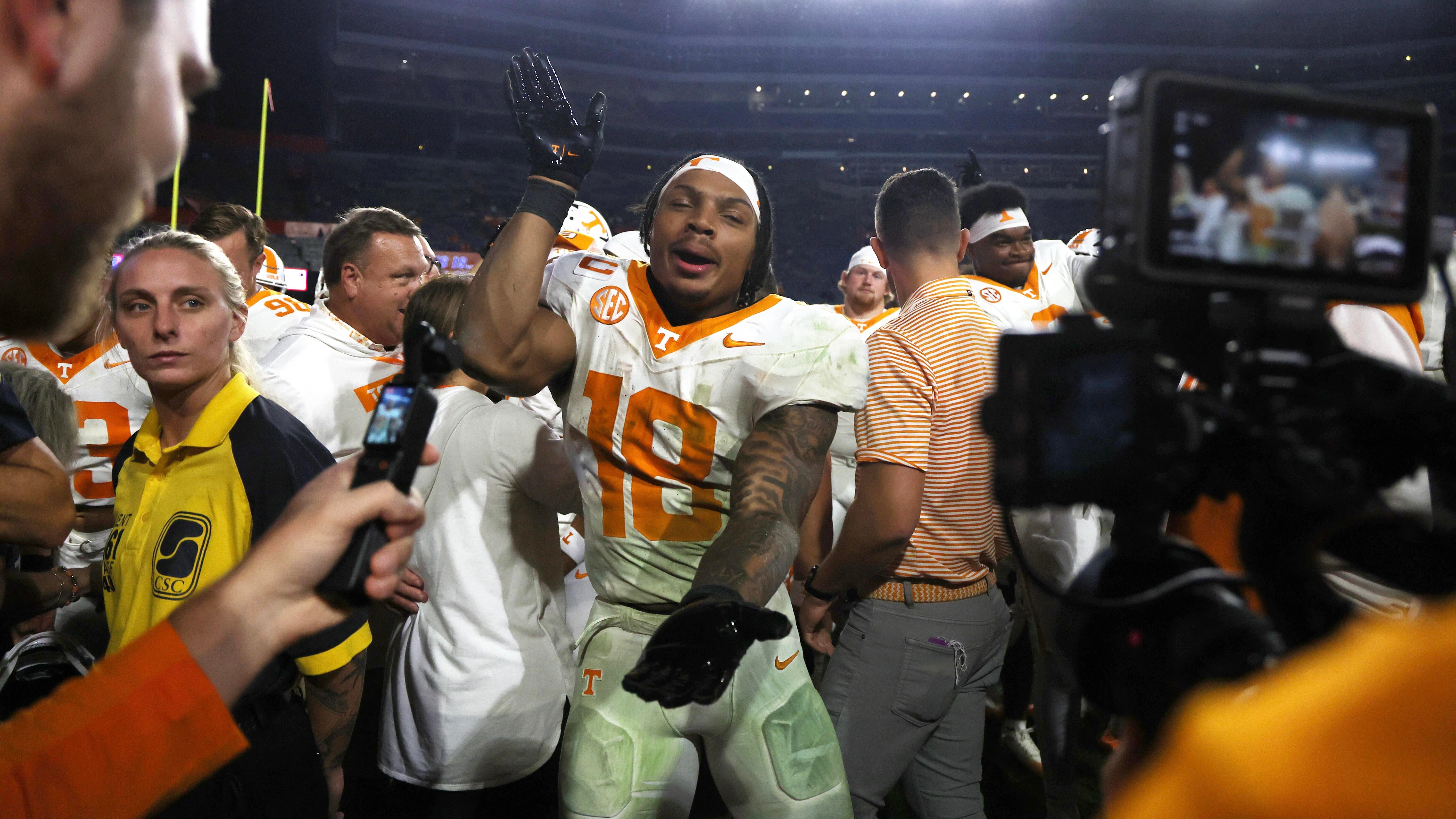 Joey Aguilar, Mike Matthews and Braylon Staley celebrate Tennessee's ...
