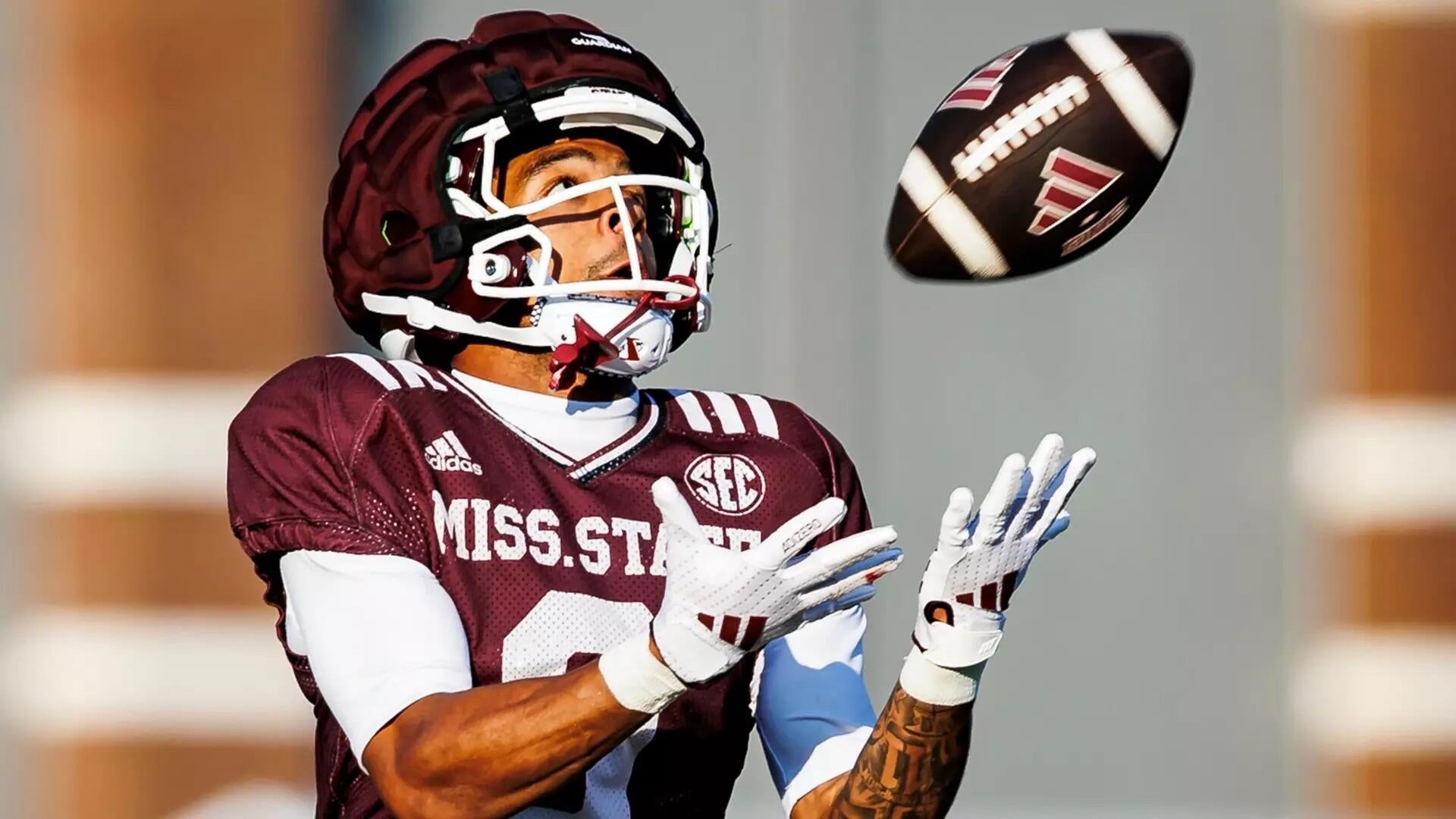 Mississippi State wide receiver Brenen Thompson Duke's Bowl press ...