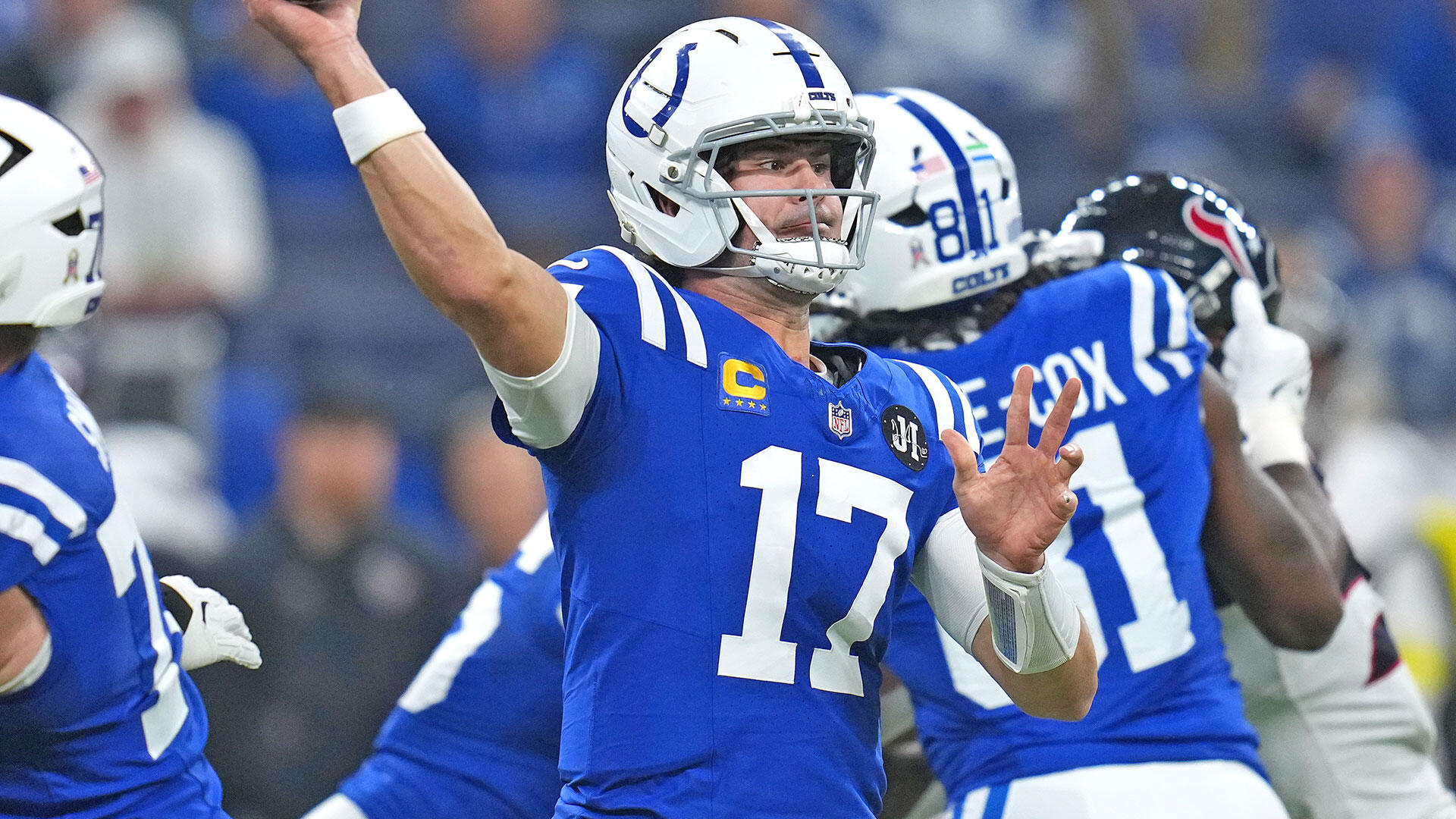 Dropping dimes: Colts' Daniel Jones hits Alec Pierce for TD after wild ...