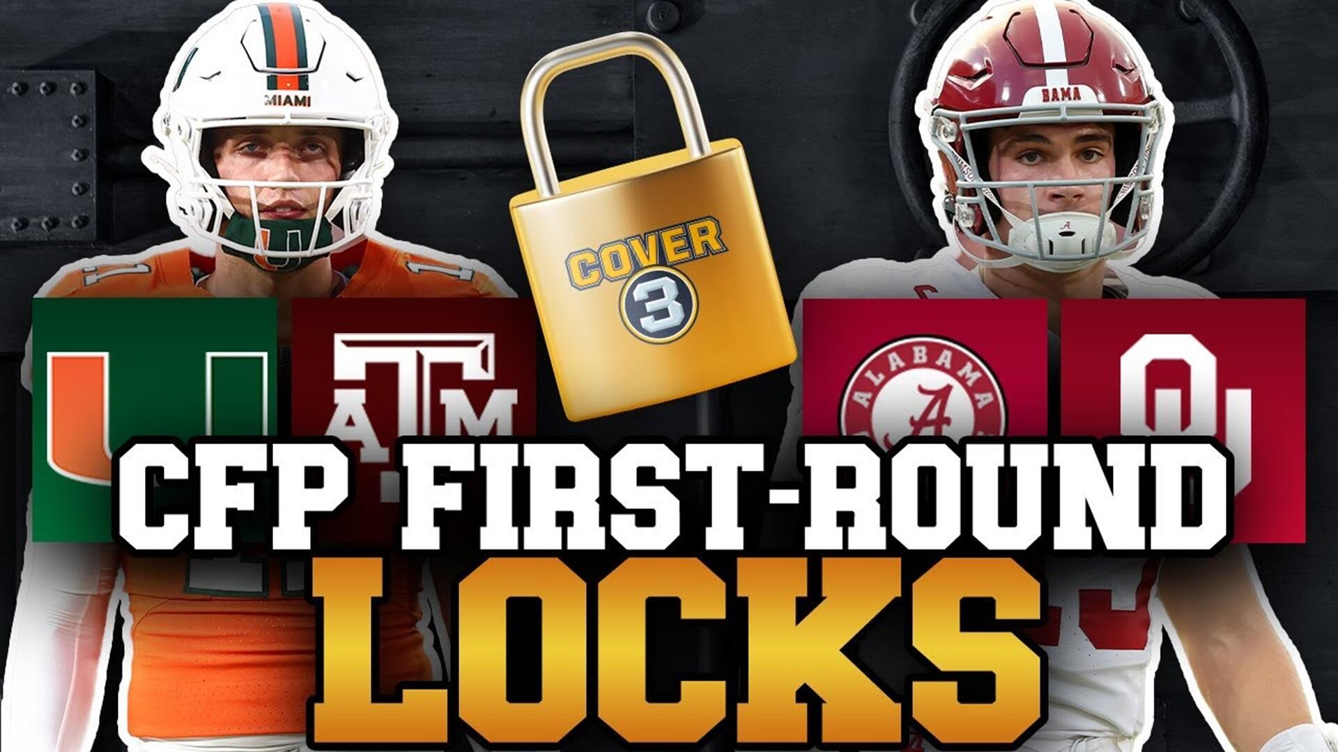 CFP First-Round LOCKS | Cover 3 Stream of NCAA Football - CBS Sports