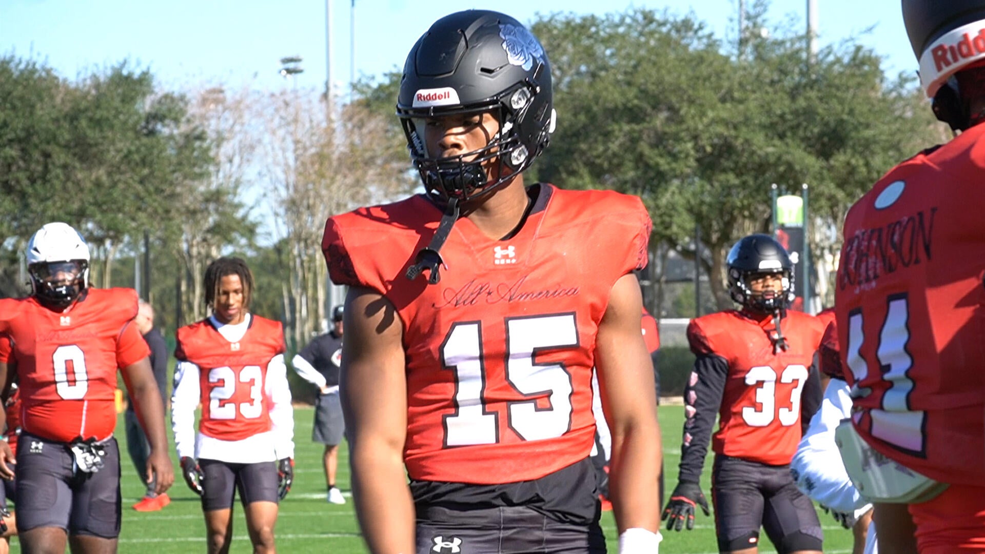 2027 DE DJ Jacobs at Under Armour All-America practice Stream of ...