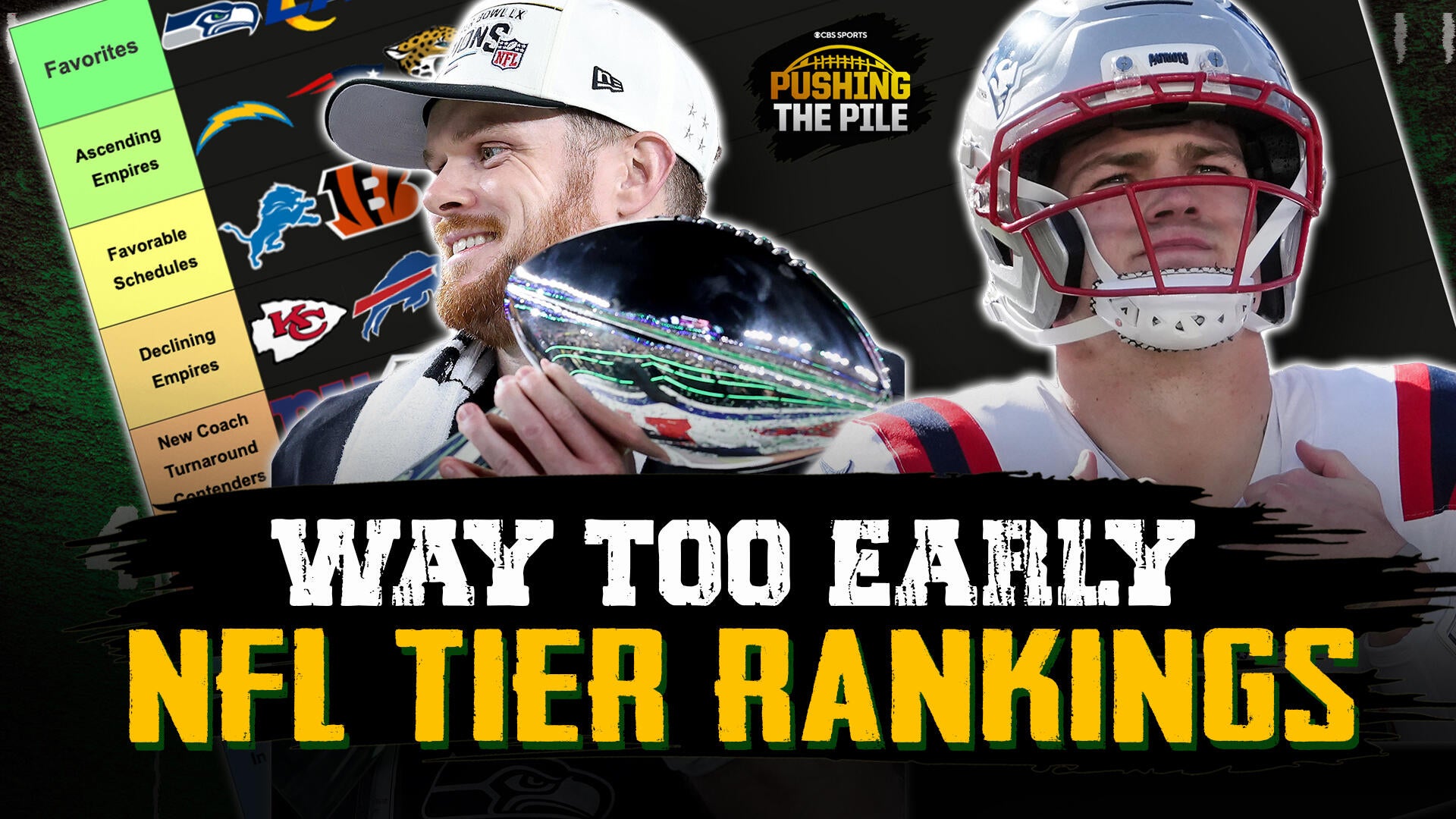 Pushing The Pile - Way-Too-Early NFL Power Rankings + 2025 NFL Re-Draft ...