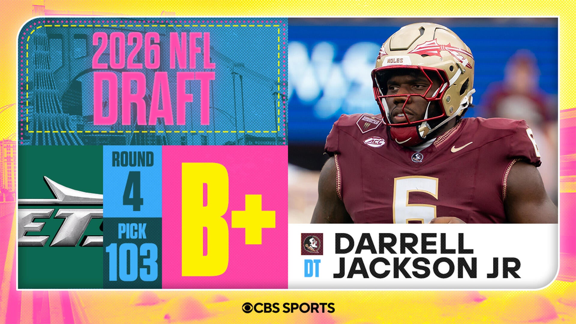2026 NFL Draft Grades: Jets Select Darrell Jackson Jr. No. 103 Stream ...