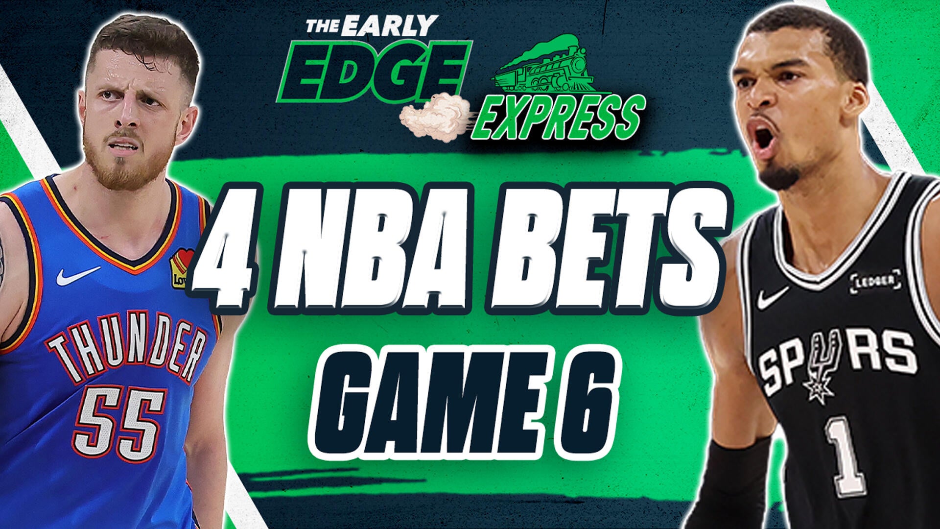 NBA Bets for Thunder vs. Spurs Game 6! l Isaiah Hartenstein, Wemby ...