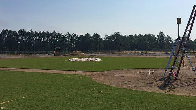 LOOK: The baseball field being built at Fort Bragg is coming along ...
