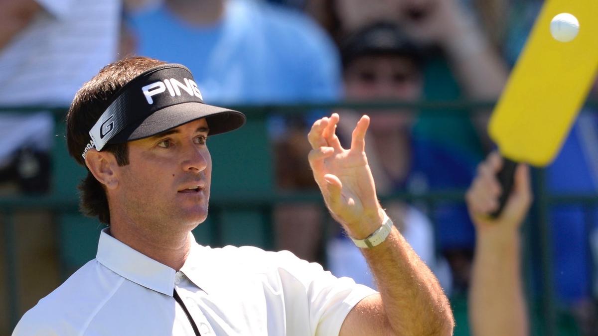 WATCH: Bubba Watson is out here fooling around with trick shots at the ...