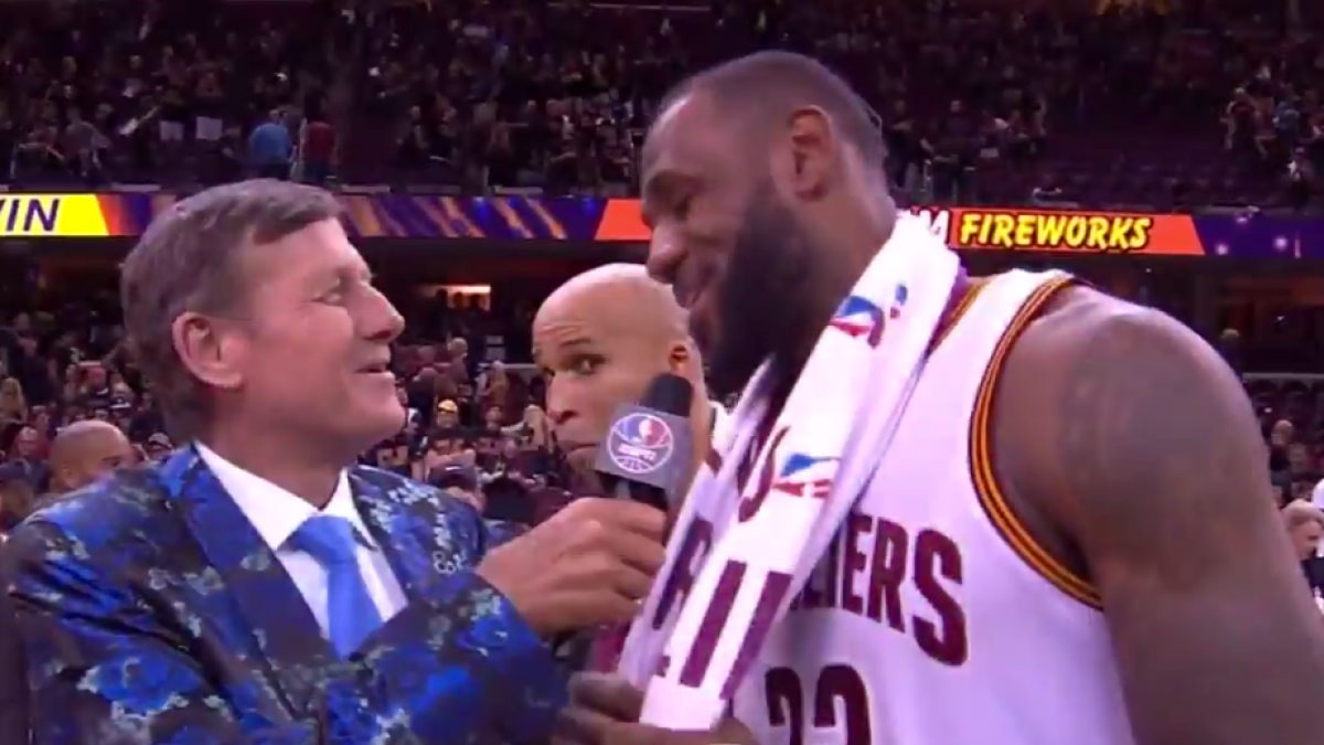WATCH: LeBron is happy to see Craig Sager working the NBA Finals - CBS ...