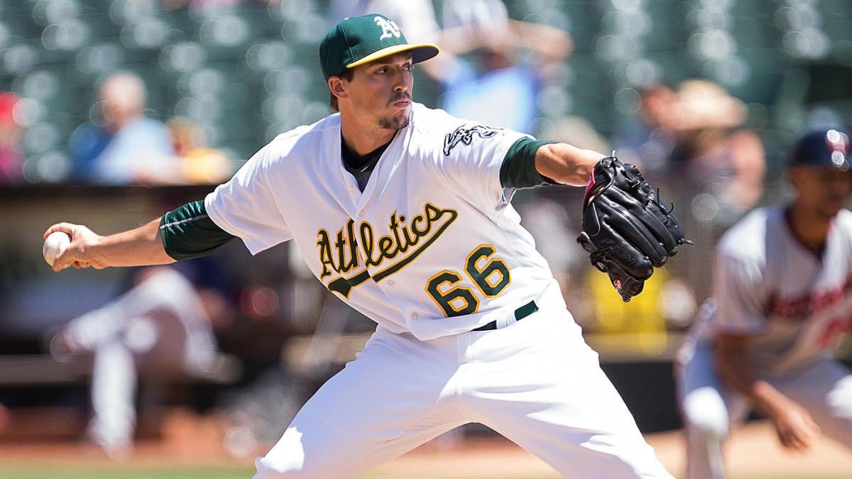How an A's reliever is keeping things dull for fans of runners touching ...