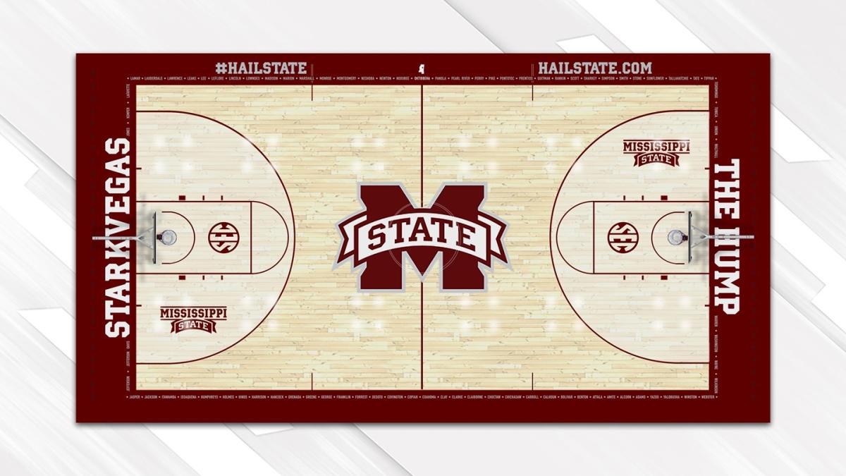 LOOK: Mississippi State's new court design actually says 'STARKVEGAS ...