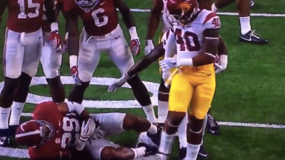 USC goes light on punishment for Alabama groin stomper - CBS Sports