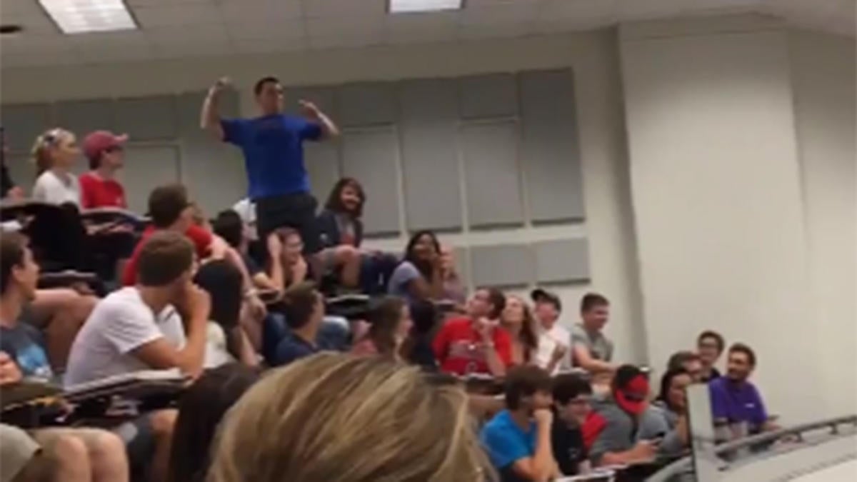 WATCH: Student becomes instant hero to his class with this epic trash ...