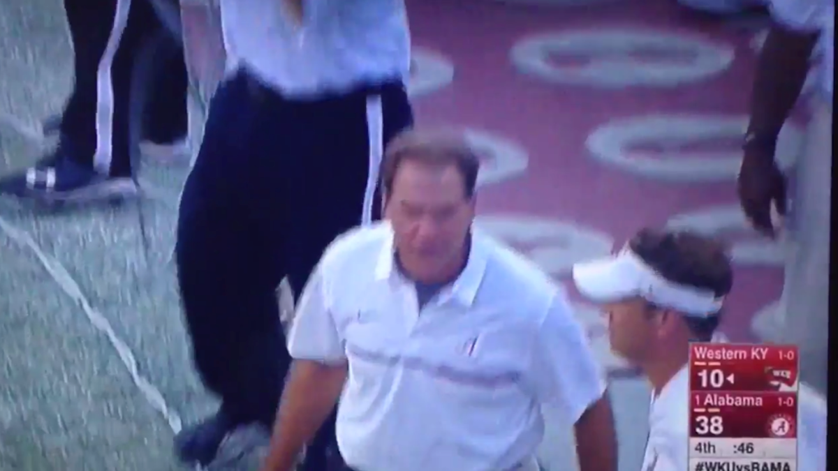 Nick Saban goes off on Lane Kiffin in blowout, has perfect comment ...