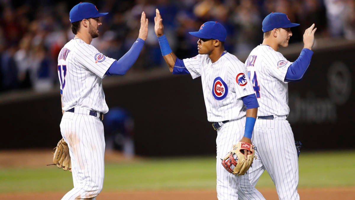 Cubs infield nears power-hitting history by doing something no NL team ...