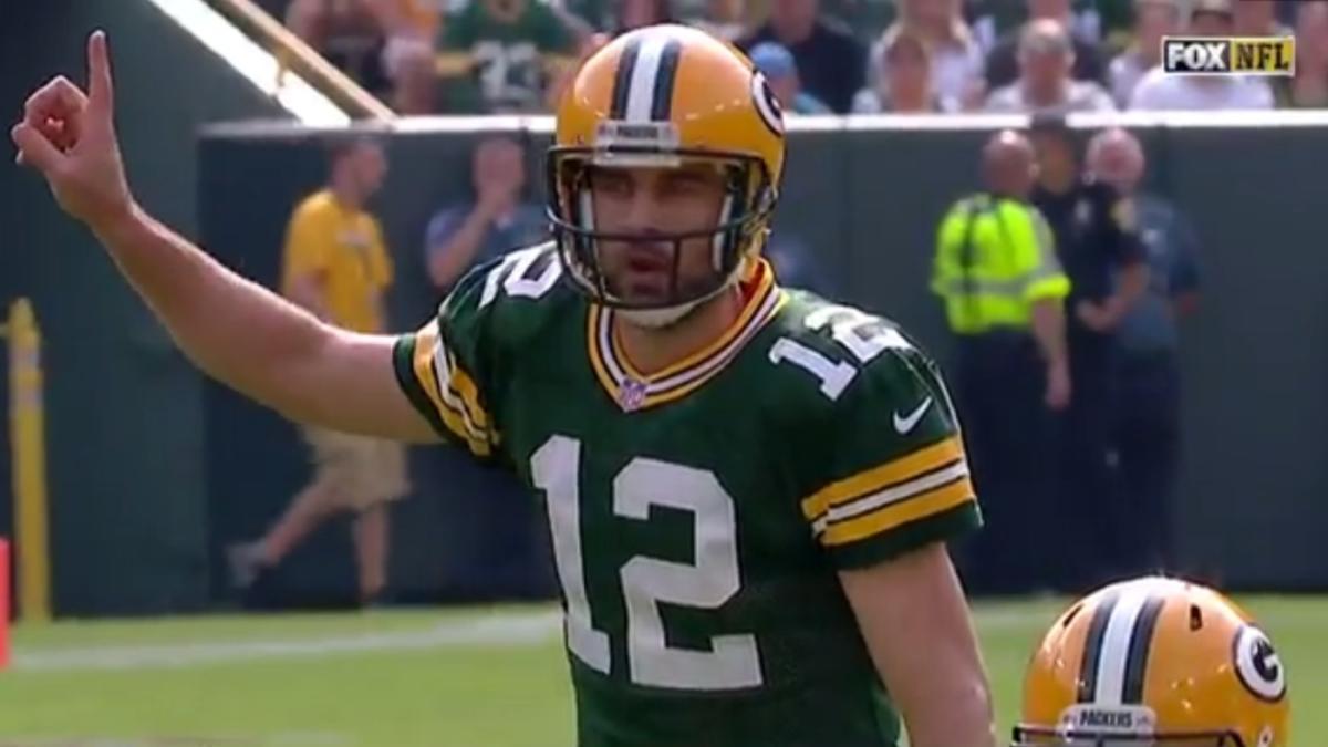 WATCH: Aaron Rodgers responds to a week of scrutiny with three quick ...
