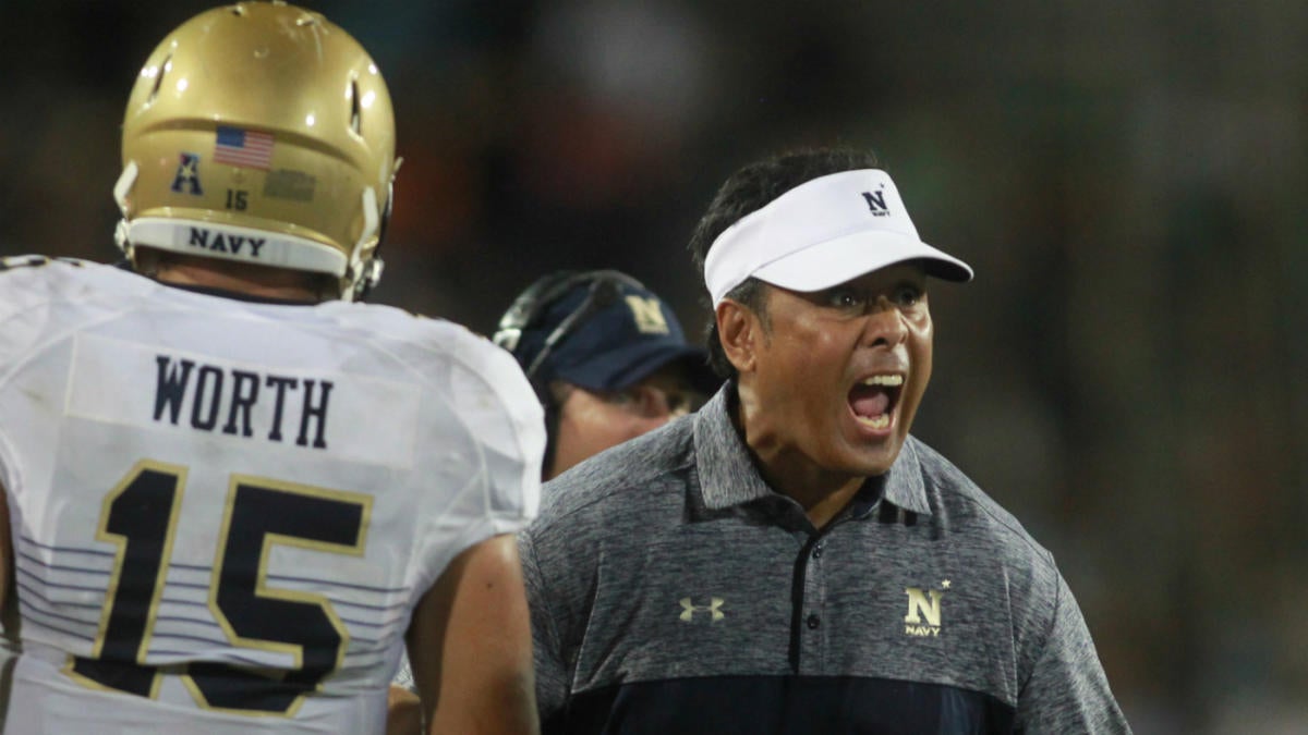WATCH: Navy's coach is as excited as you'd think he'd be after beating ...