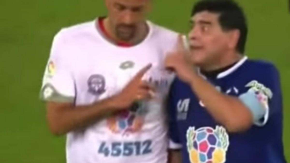 Argentina legend Maradona somehow gets into fight at Pope's charity ...