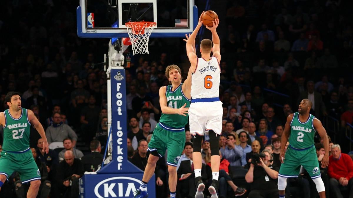 Porzingis wants to learn a signature move from Nowitzki, like Dirk's ...