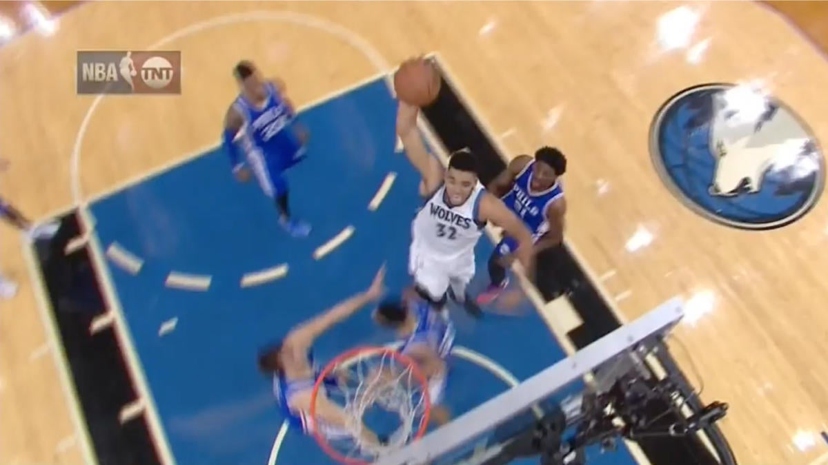 WATCH: Wolves' Karl-Anthony Towns throws down most vicious dunk of his ...