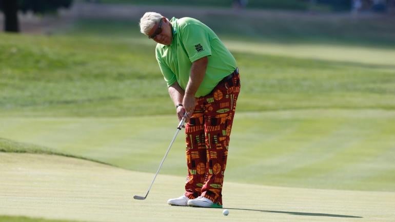 John Daly drowns his putter in a lake in frustration over bad play ...