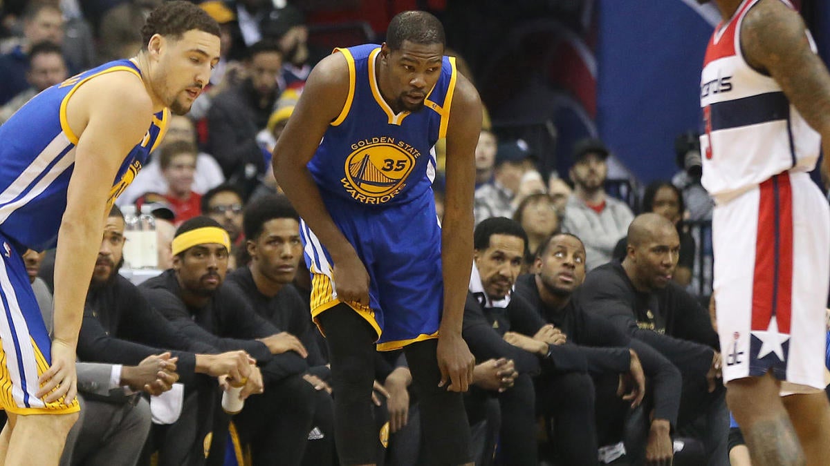 Warriors' Kevin Durant hyperextends left knee; MRI results expected on ...