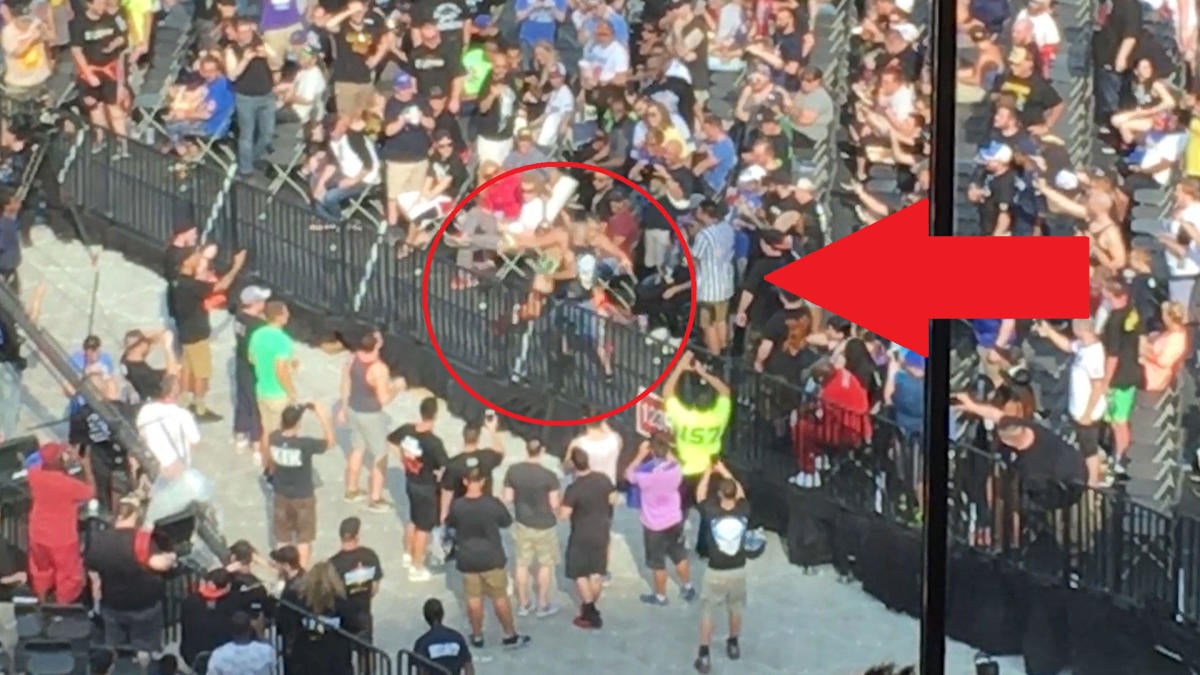 WATCH: Fans dressed as Steve Austin, Ultimate Warrior hold full match ...