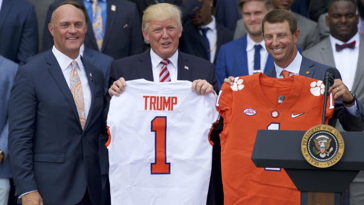 Clemson makes pilgrimage to White House to visit President Donald Trump ...