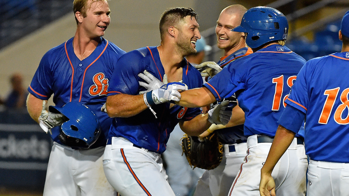 WATCH: Tim Tebow hits walk-off home run, continues to play well ...