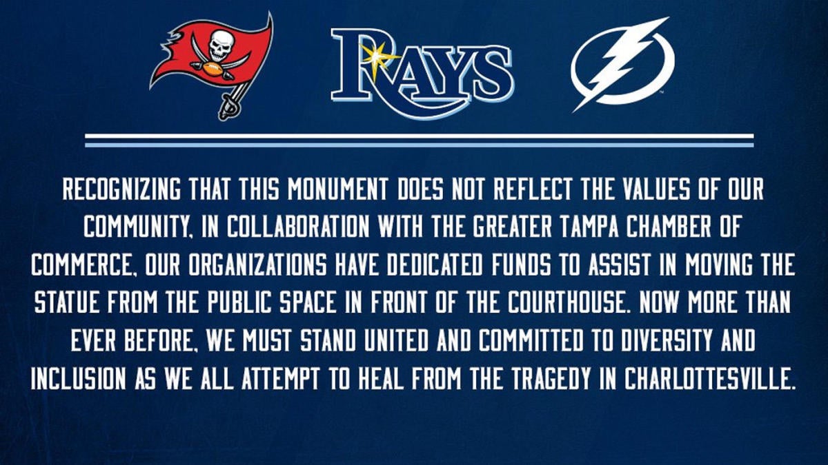 Rays, Buccaneers and Lightning join effort to move Tampa Confederate ...