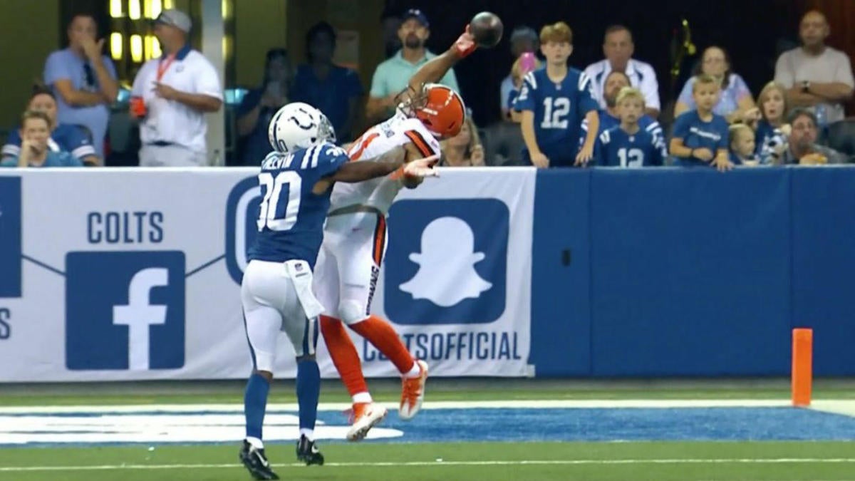 WATCH: Browns' Jordan Leslie channels Odell Beckham Jr. for first NFL ...